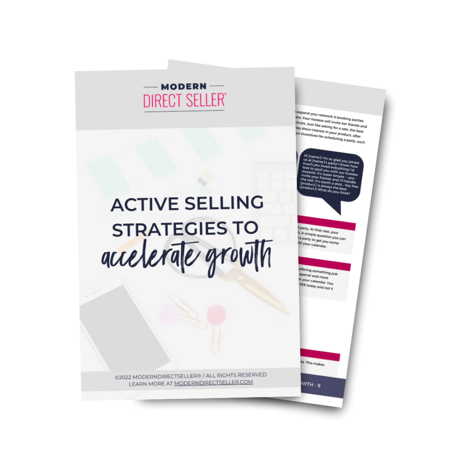 Active Selling Strategies to Accelerate Growth - Modern Direct Seller